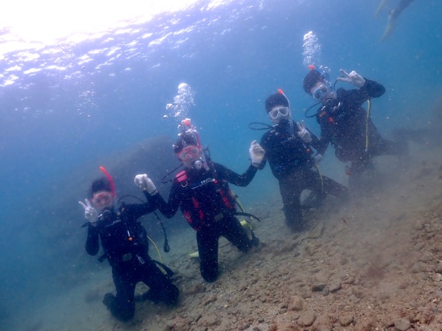 仲良し4人組と体験ダイビング😆 | ARK Diving Shop 串本店